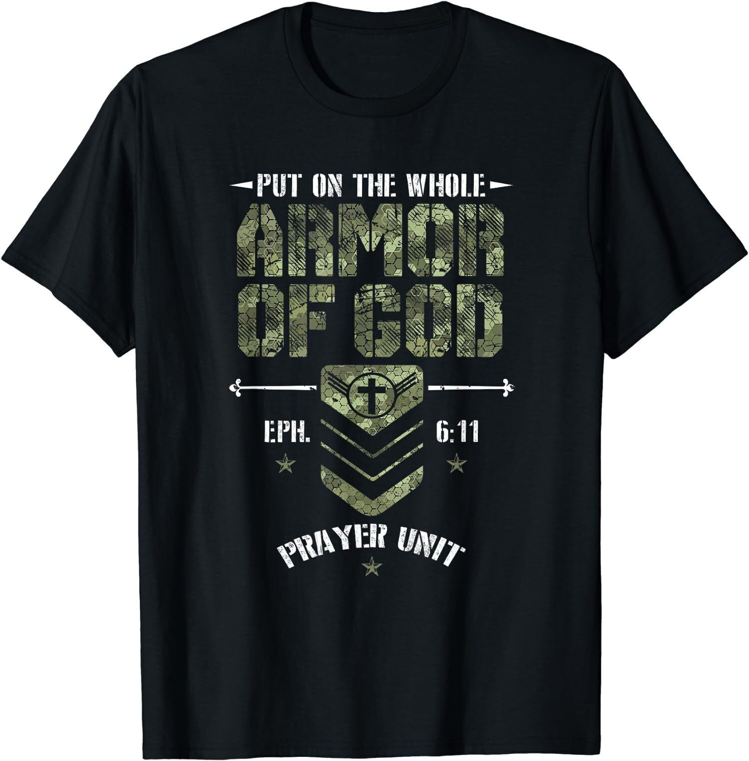 NEW LIMITED Put On The Whole Armor Of God Eph 6:11 Prayer Unit Christian T-Shirt - Walmart.com