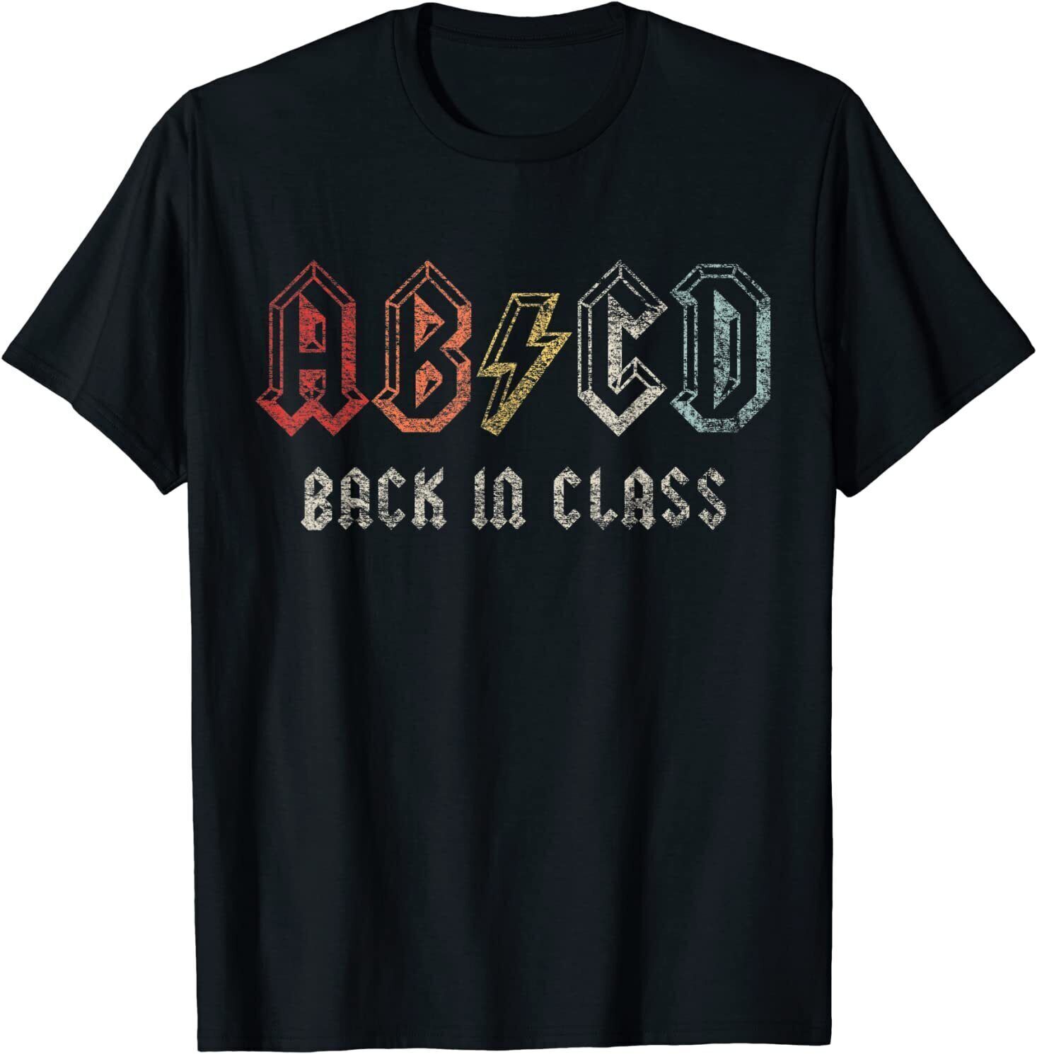 NEW LIMITED Retro ABCD Alphabets Back In Class Back To School Gift T ...