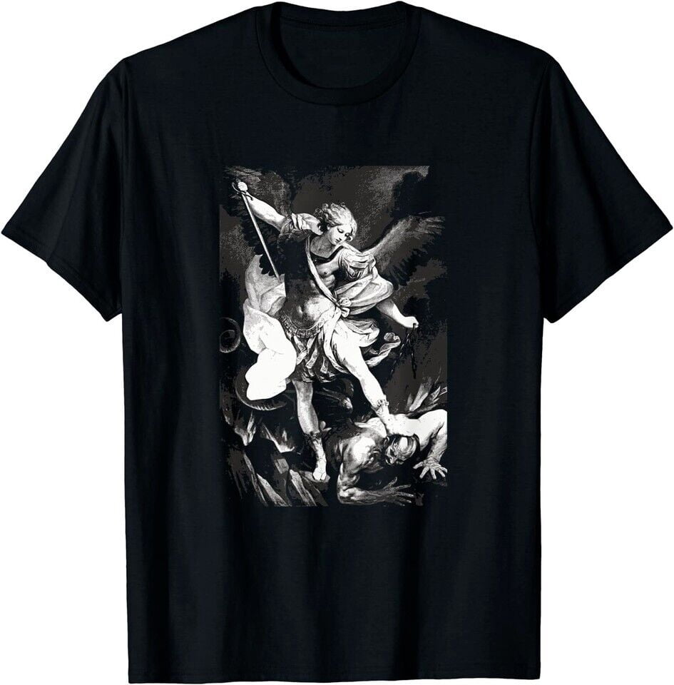 NEW LIMITED Saint Michael Archangel Angel Catholic Patron T-Shirt ...