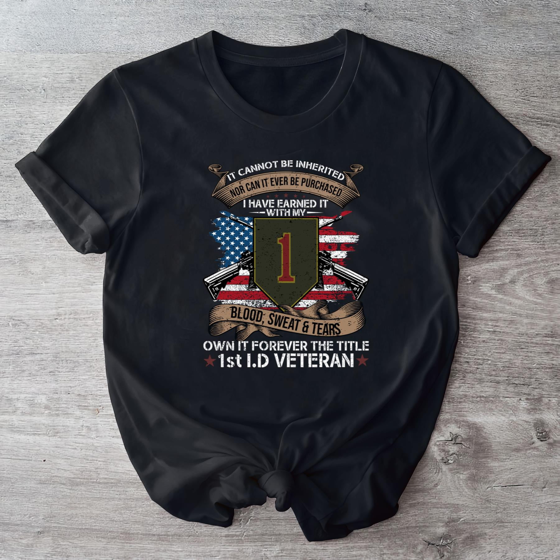 NEW LIMITED Veteran War Soldier The Big Red One 1st Infantry Division T-Shirt-TH30196 - Walmart.com