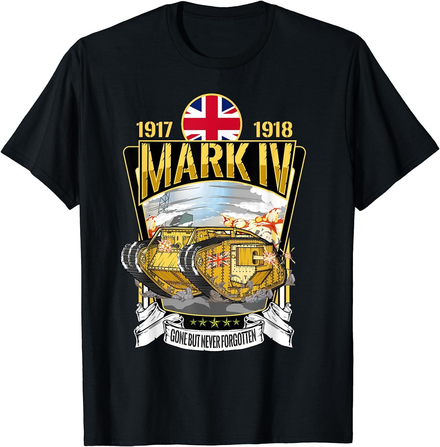 NEW LIMITED Vintage World War 1 British Tank Mark IV Male WW1 Gift T ...