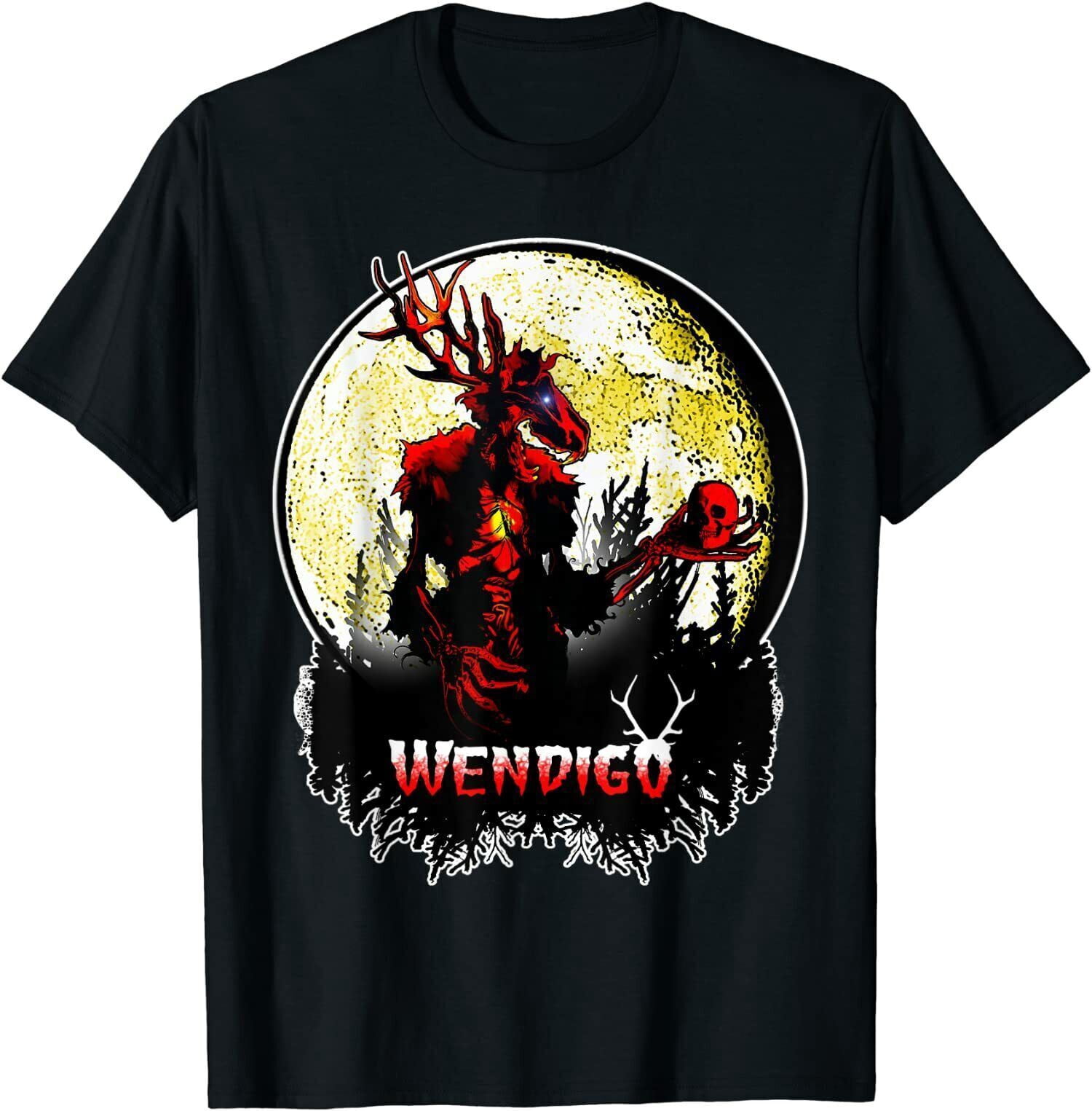NEW LIMITED Wendigo - New Monster Skinwalker Cryptid Evil Horror Tee ...