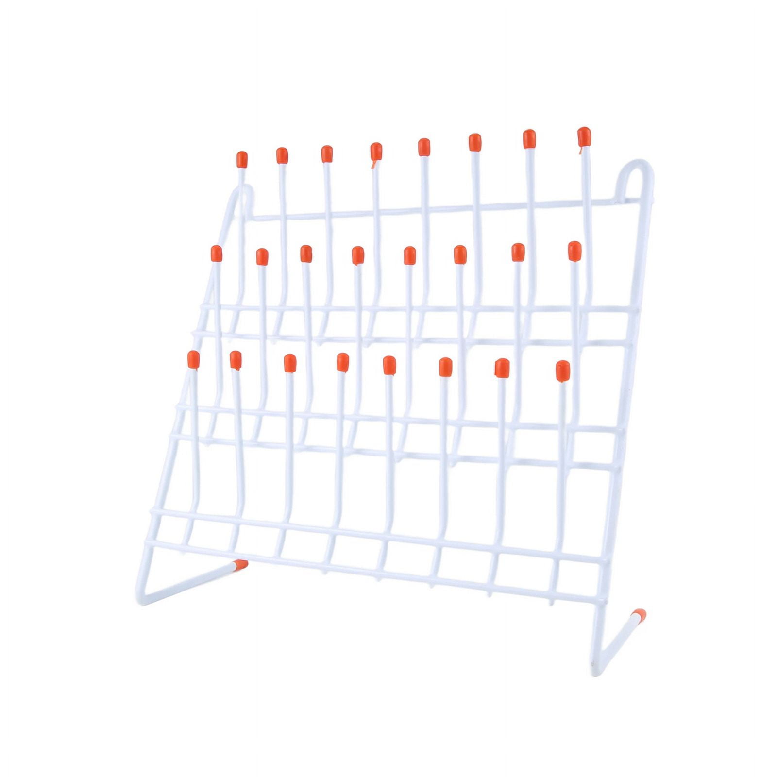 NEW Lab Drying Rack 24 Pegs Glassware Wire Wall Mount/Freestanding ...