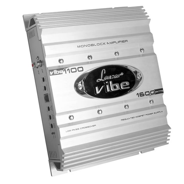 NEW Lanzar VIBE1100N 1600 Watt Mono Block Mosfet 1 Channel Car Audio Amplifier - Walmart.com