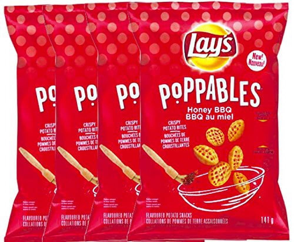 Lays Poppables Honey BBQ Flavored Potato Chips, 5 Oz Packs (4 ...