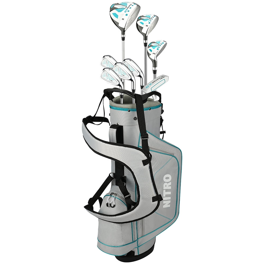 NEW Left Handed Lady Nitro Golf X Factor 13-Piece Complete Set Steel ...