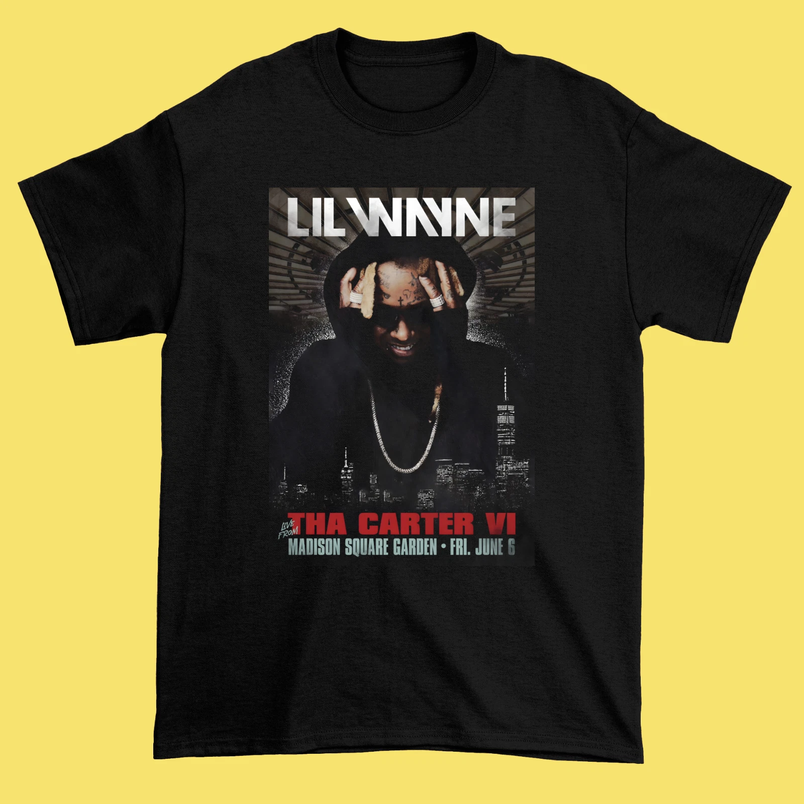 NEW!! Lil Wayne - The Carter VI Black Cotton All size Tshirt - Walmart.com