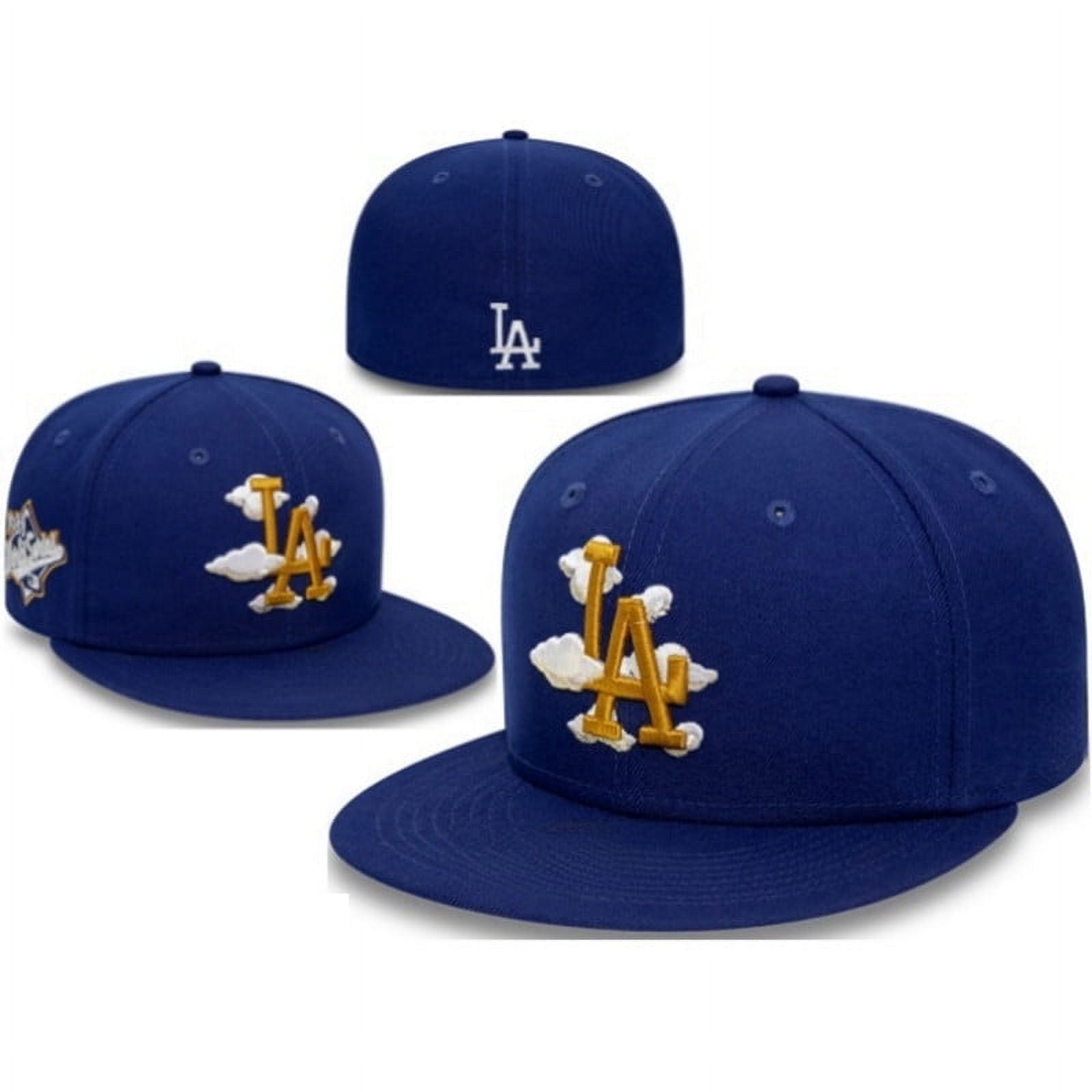 NEW Los Angeles D_odgers Men's blue white Cloud POP and fashion UV 59FIFTY Fitted baseball cap ...