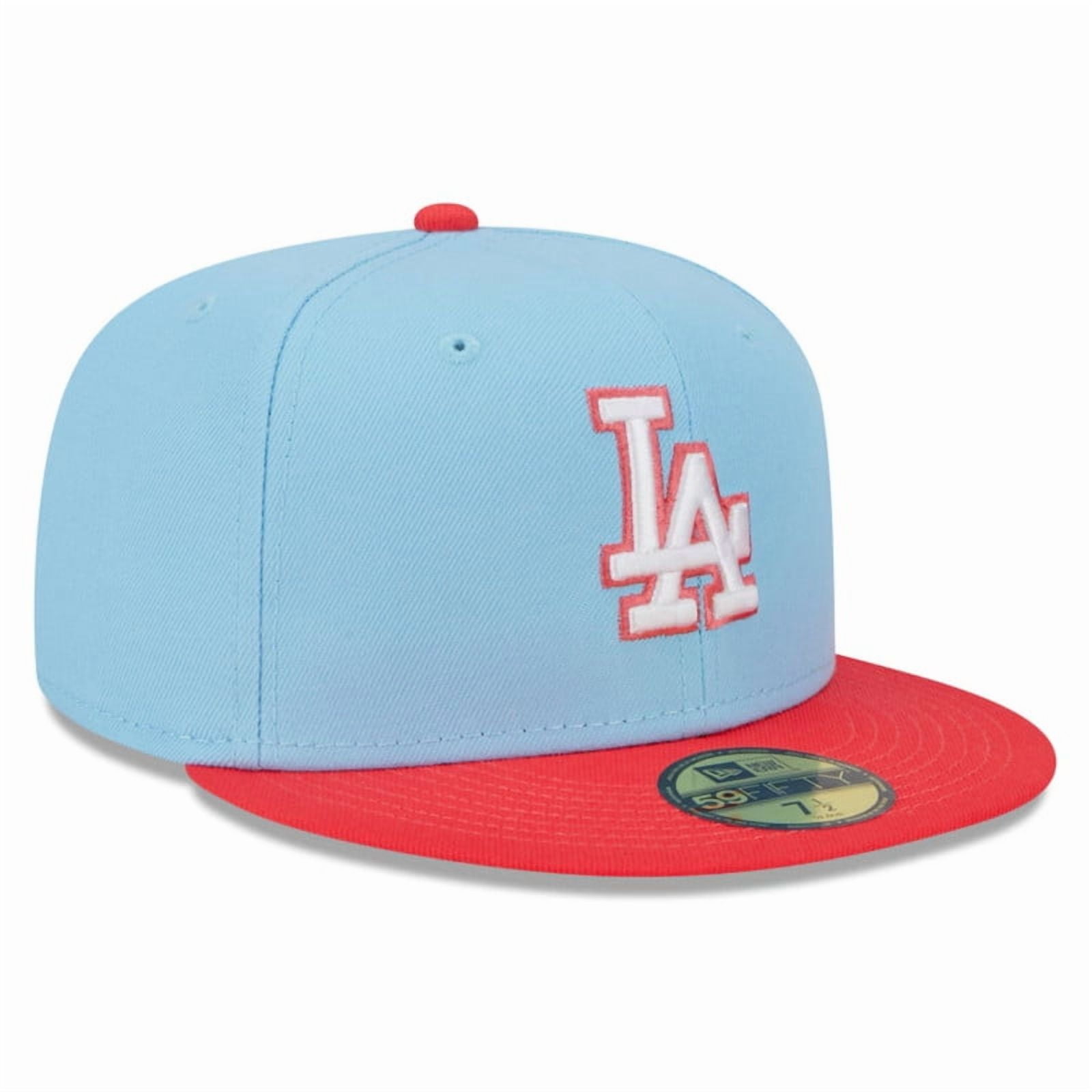 NEW Los Angeles-Dodger Two-Tone Pop UV Fitted baseball Light Blue/Red ...