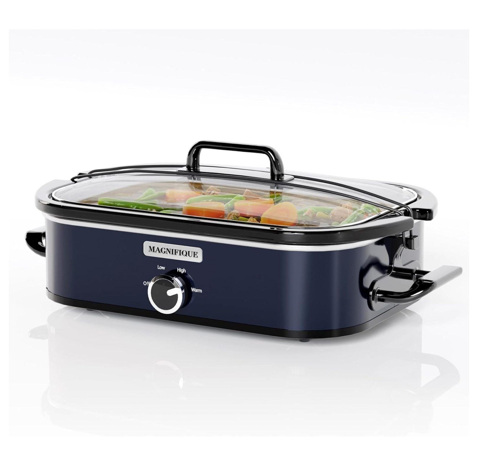 [NEW] MAGNIFIQUE 4-Quart Slow Cooker with Casserole Manual Warm Setting ...