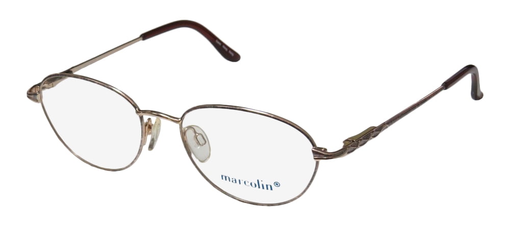 NEW MARCOLIN 7210 MENS/WOMENS DESIGNER FULL-RIM GOLD / MULTICOLOR ...