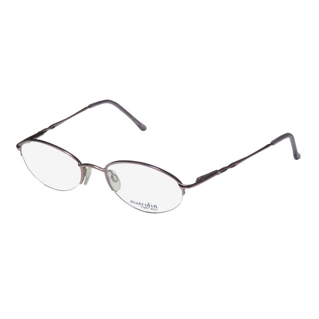 NEW MARCOLIN 7222 WOMENS/LADIES DESIGNER HALF-RIM LILAC HALF-RIMLESS ...