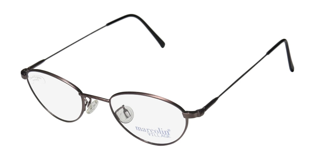 NEW MARCOLIN VILLAGE 47 6395 MENS/WOMENS DESIGNER FULL-RIM BROWN CLASSY ...