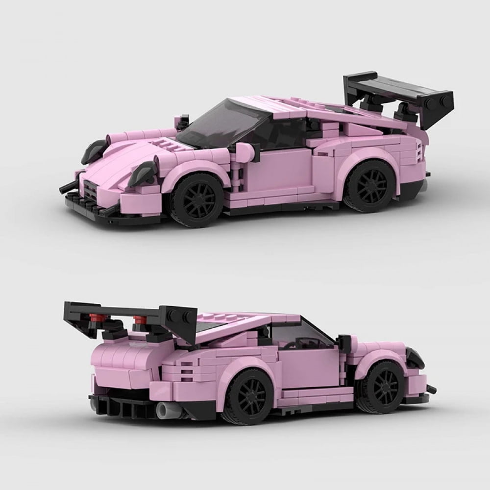 BeeEtMoc MOC RWB Widebody Pink Supercar Building Blocks Set - Speed ...
