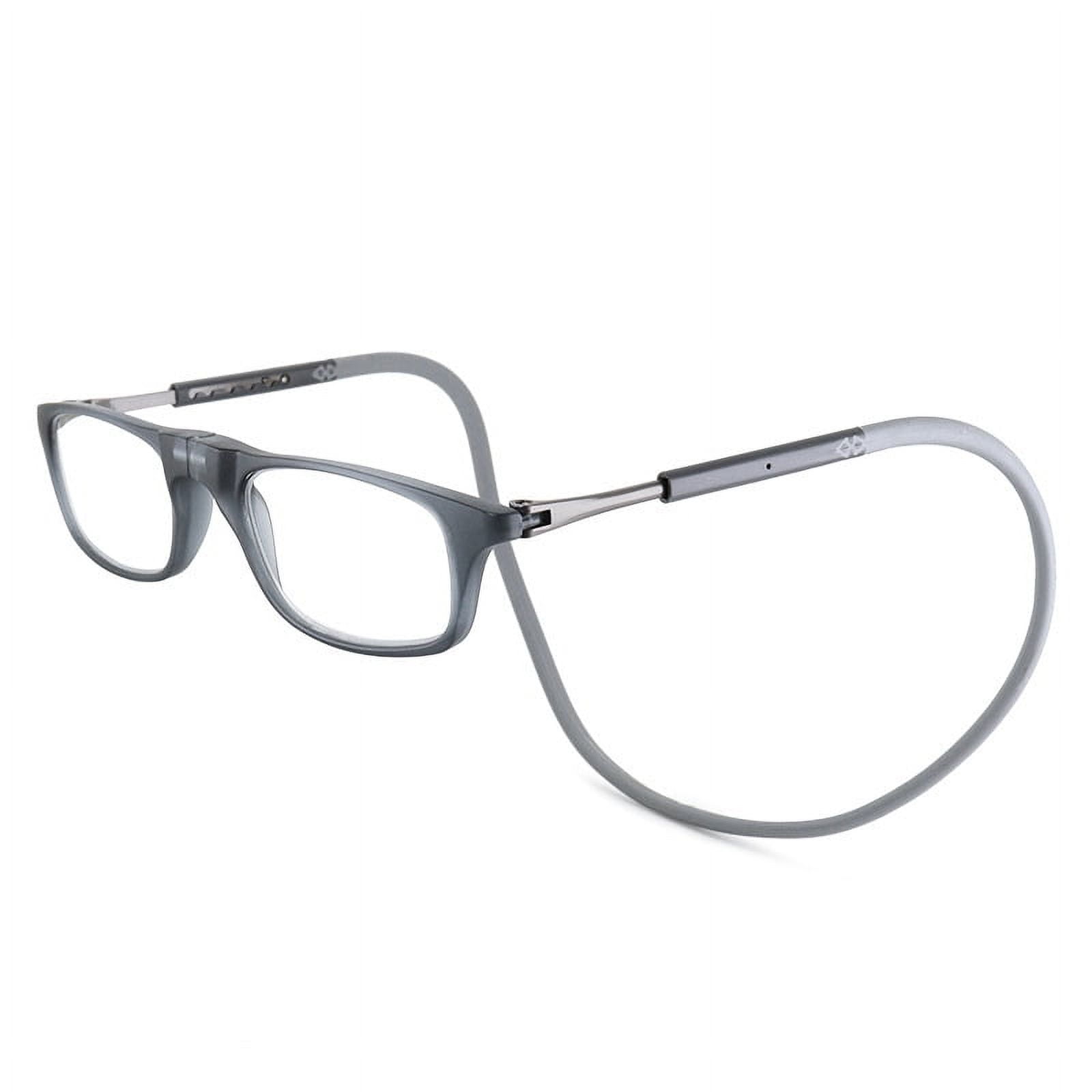 Magnetic Reading Glasses, Adjustable Foldable Readers, Clear Lenses ...