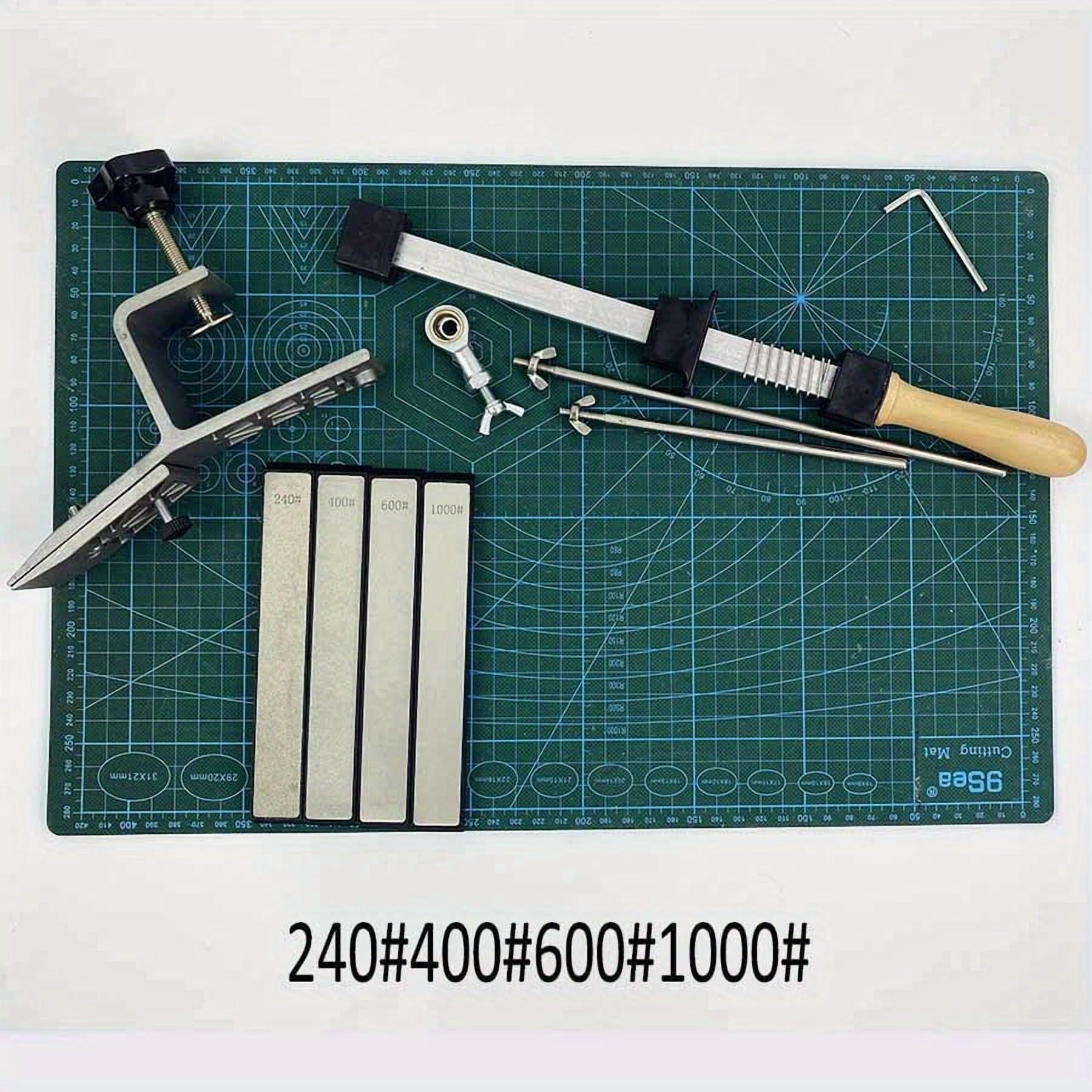 NEW Manual Fixed Angle Knife Sharpener System Machine Pro Full Set ...