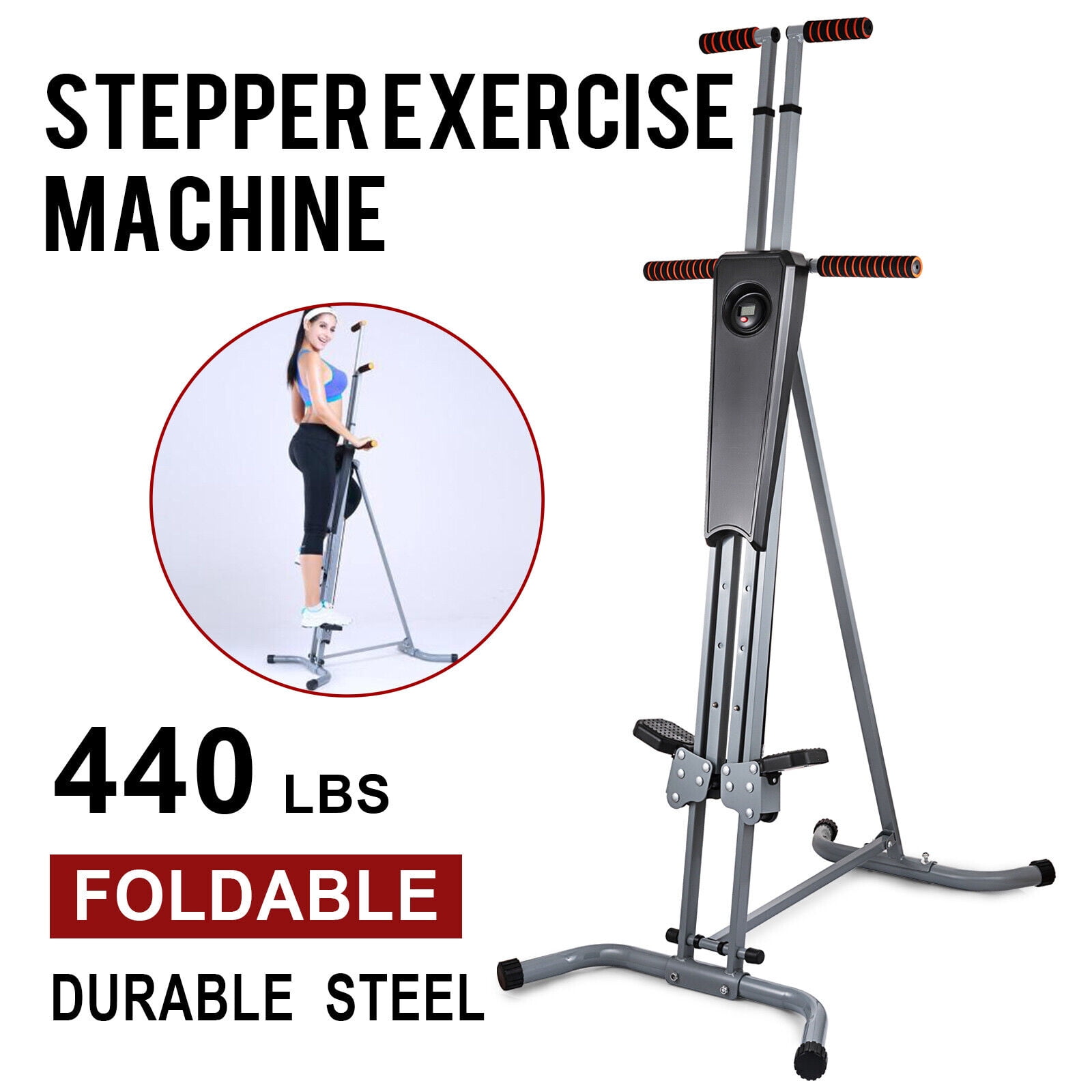 NEW Maxi Climber Vertical Stepper Exercise Fitness Monitor & Manual ...