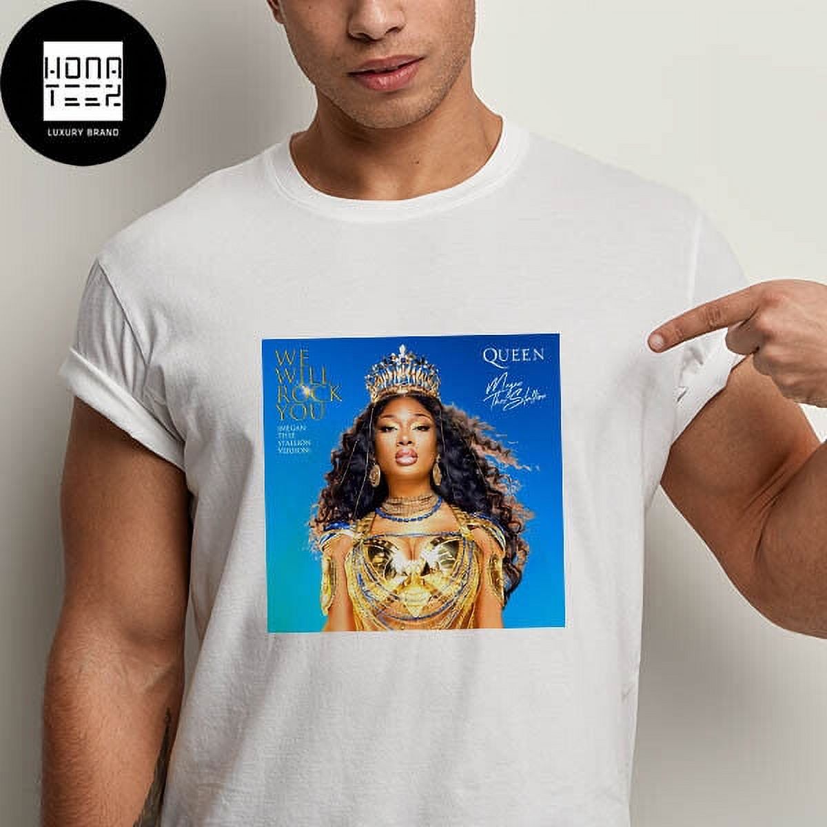 NEW Megan Thee Stallion’s Version Of Queen’s We Will Rock You T-Shirt - Walmart.com