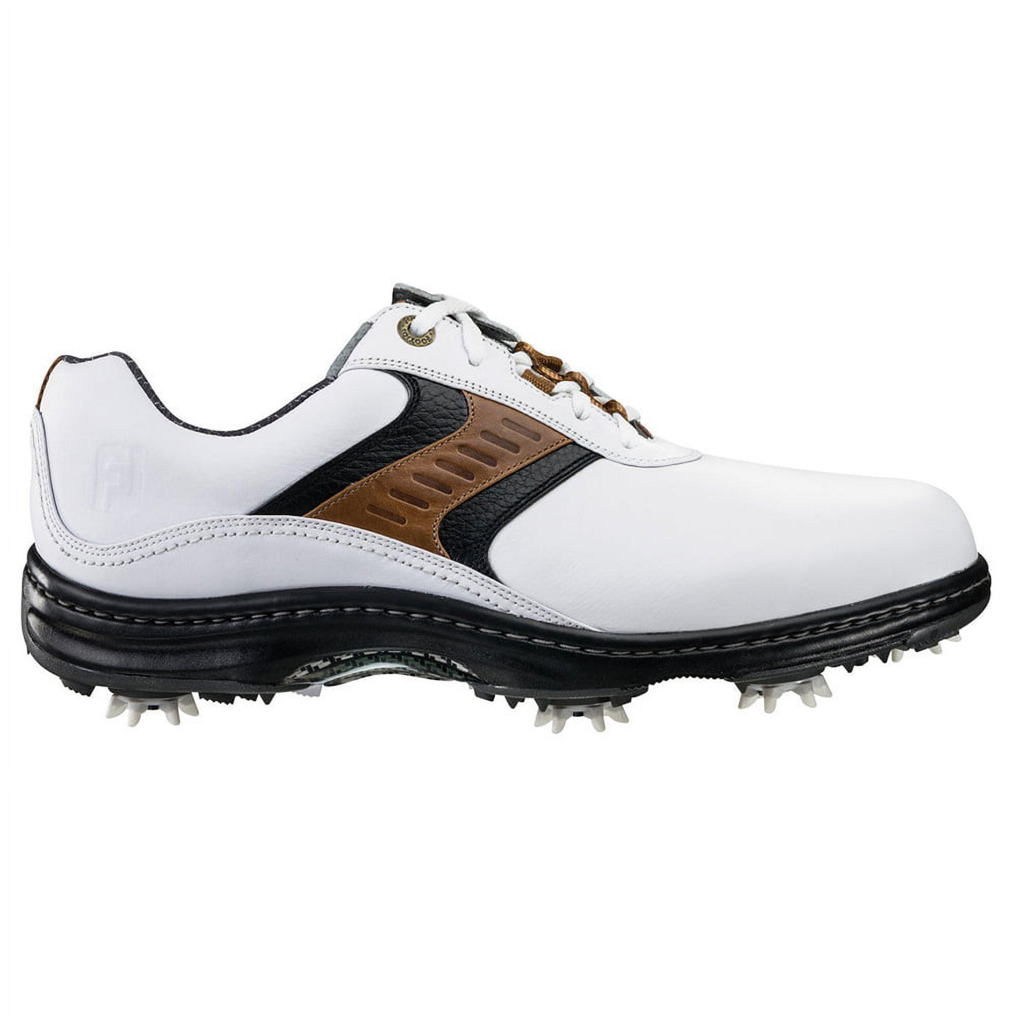 NEW Mens FJ FootJoy Contour Golf Shoes 54130 White / Brown - Choose ...