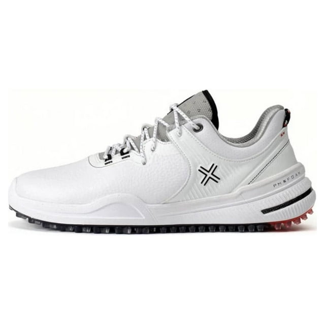 NEW Mens Payntr X 002 LE Spikeless Golf Shoes White / Gray / Red Size ...