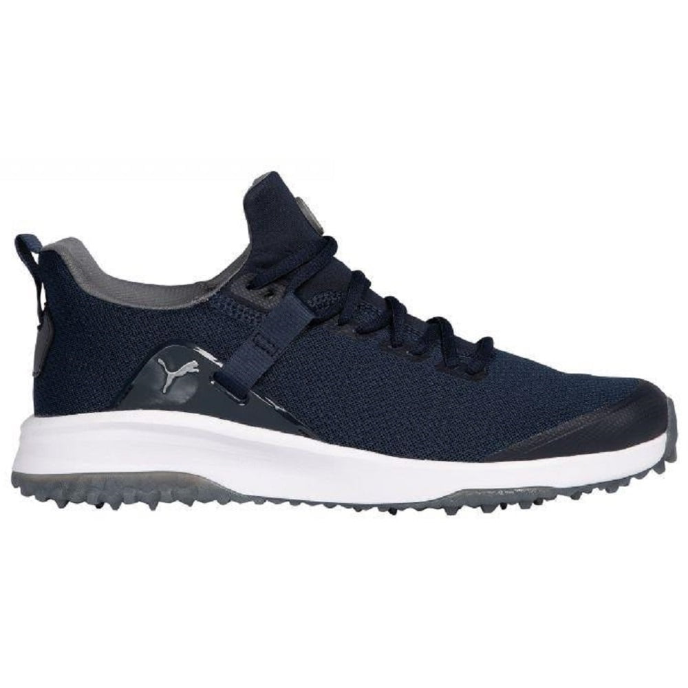NEW Mens Puma Fusion Evo Spikeless Golf Shoes Navy Blazer/Quiet Shade 7 ...
