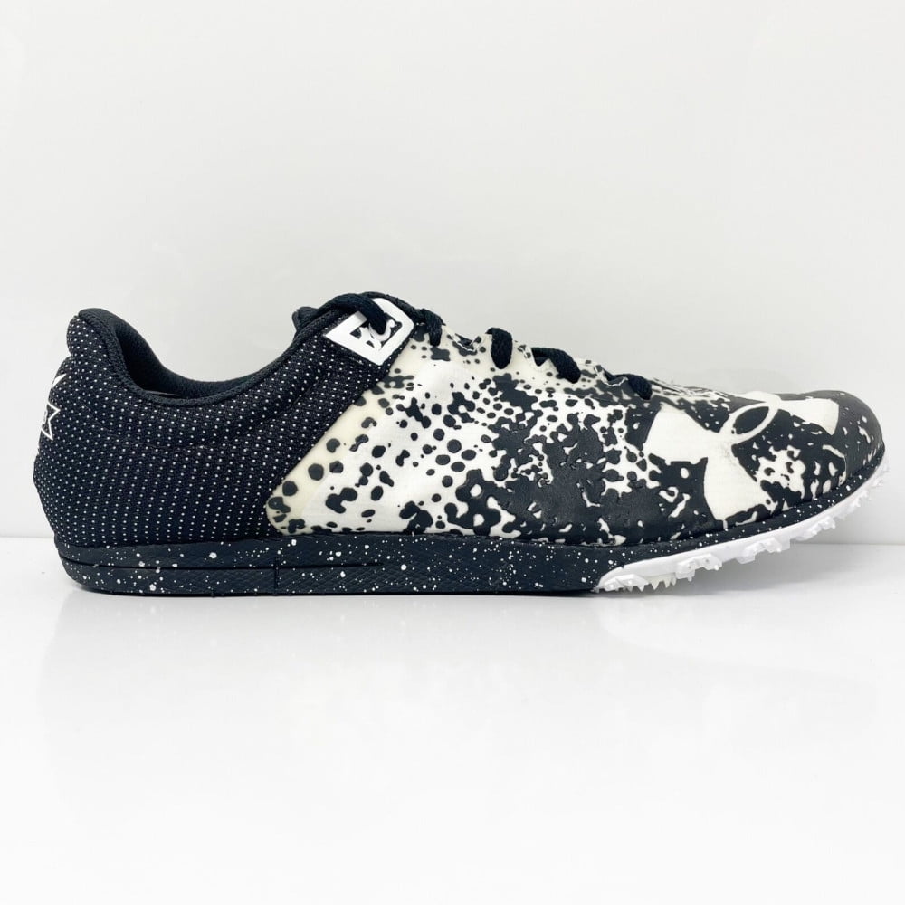 NEW Mens Under Armour XC Cross Country Brigade Spikes Black/White Size ...
