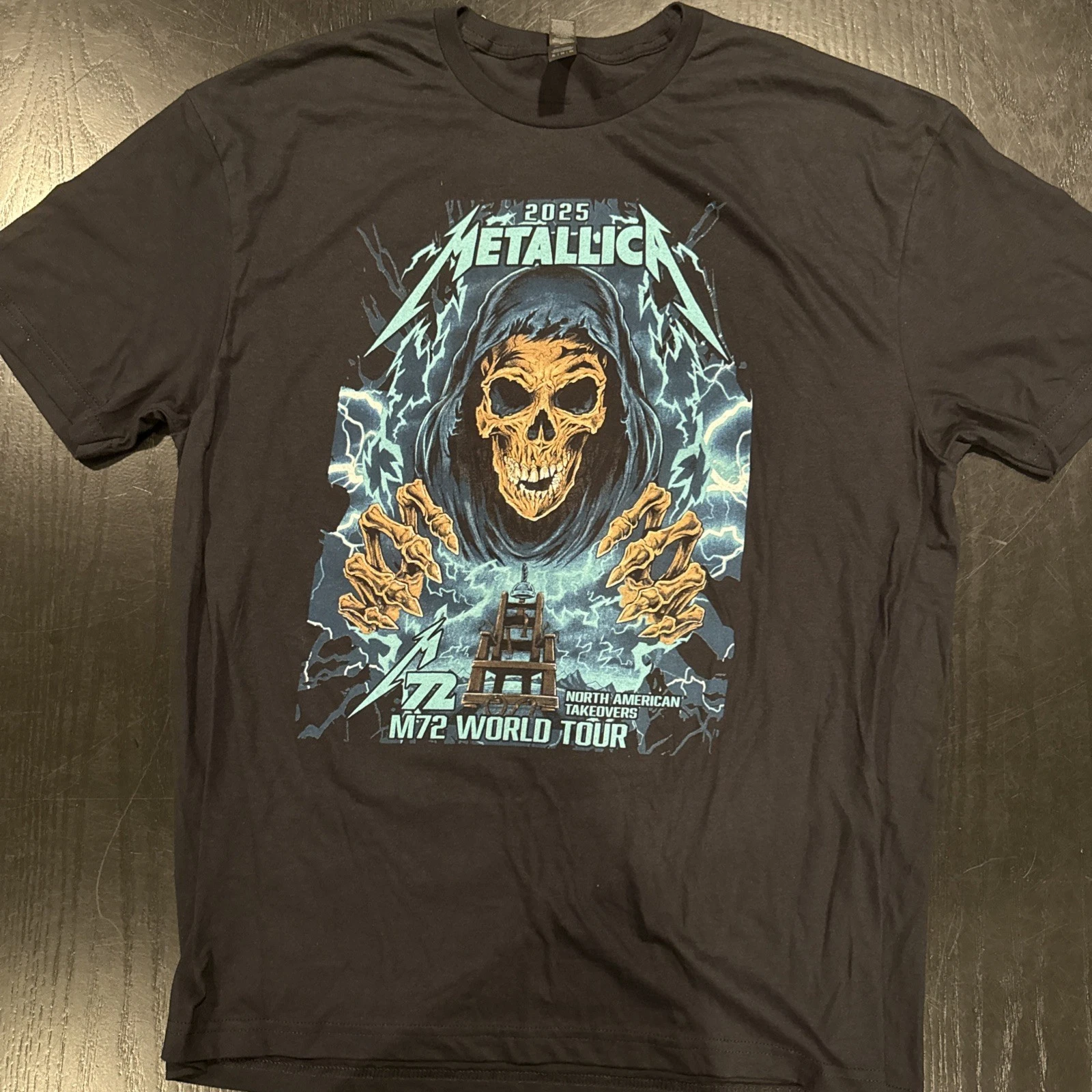 NEW Metallica M72 World Tour 2025 Rock Band Graphic T Shirt Black New ...