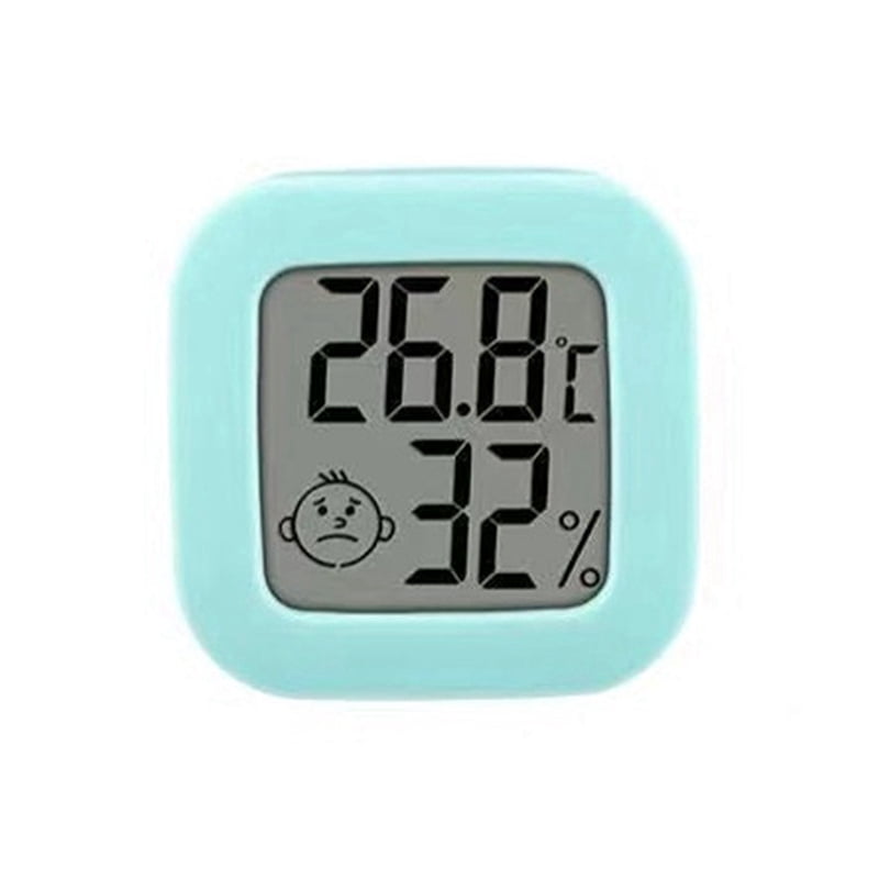 NEW Mini Face Electronic Thermometer Home Office LCD Double Sided Tape ...