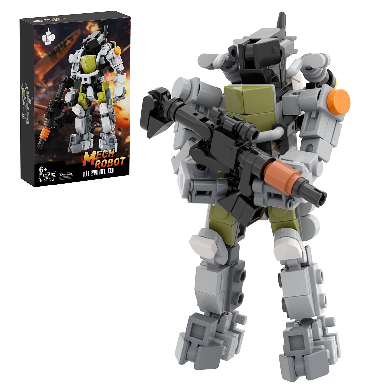 NEW Mini Mecha Rapid Response Robot Building Blocks Kit Warrior Soldier ...