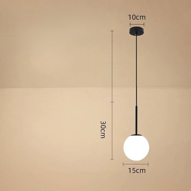 NEW Modern simple restaurant dining room Creative decorative glass ball ...