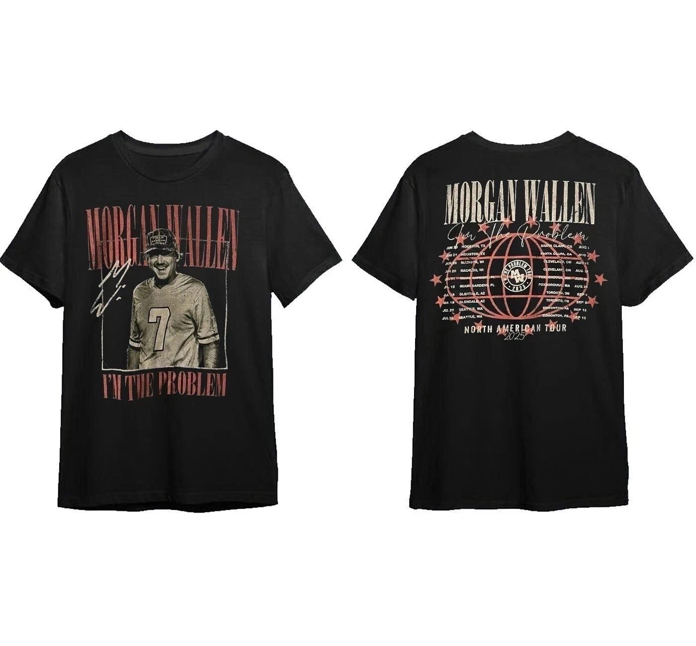 NEW!!! Morgan Wallen I’m The Problem 2025 Tour Merch reprint Shirt ...