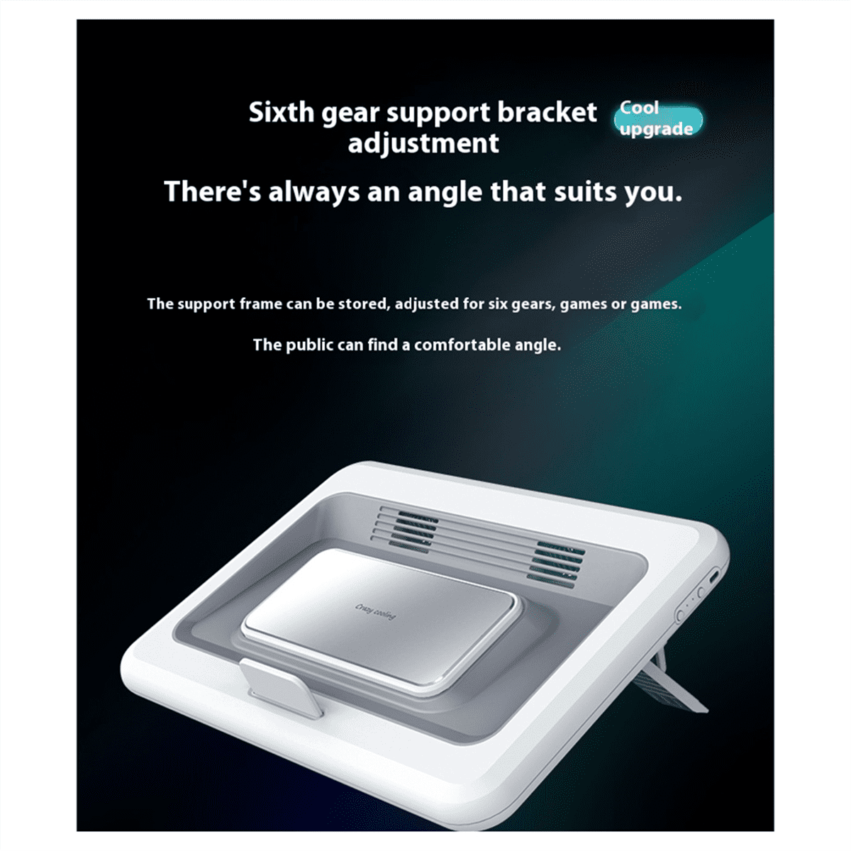 NEW NEW Gaming Laptop Cooler with 2 Cooling Silent Fans Rapid of ...