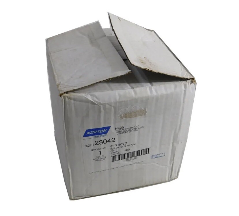NEW Norton H425 23042 8" x 50 Yard Durite Economy Floor Sandpaper Roll ...