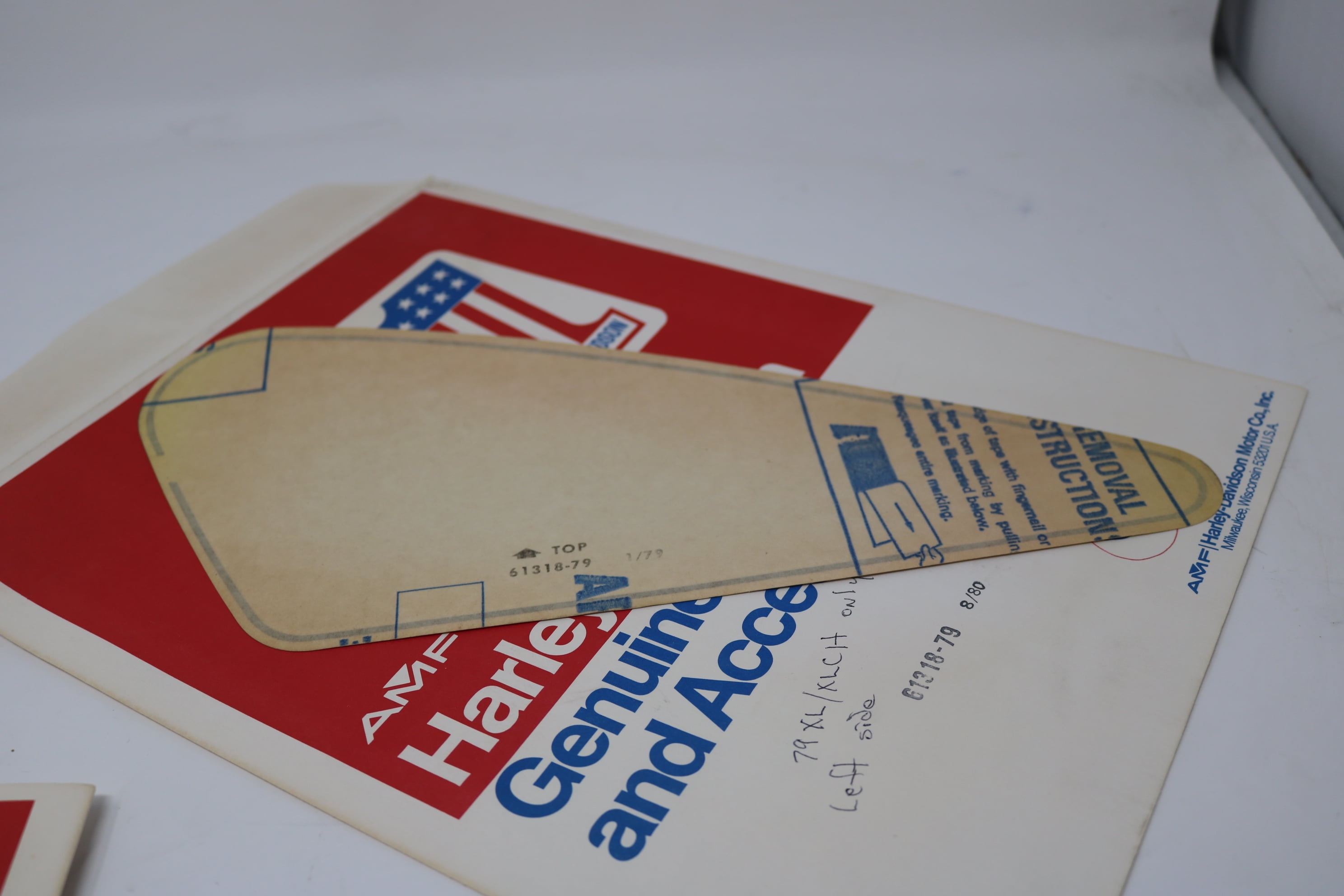NEW OEM 1979 HARLEY SPORTSTER XL XLCH LEFT SIDE TANK DECAL 61318-79 ...