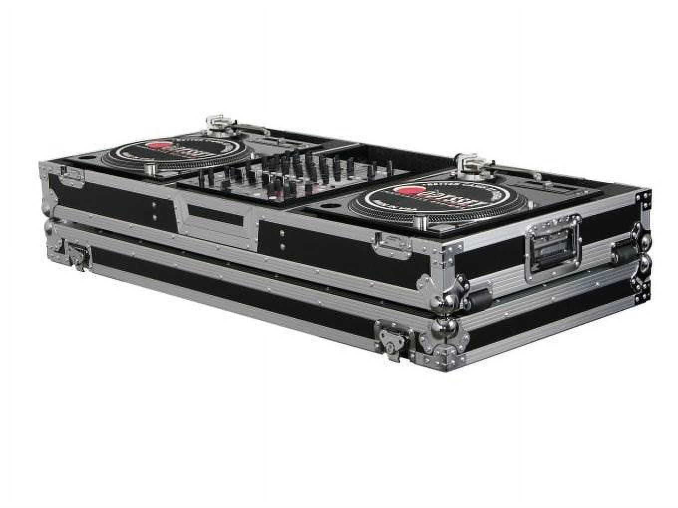 Odyssey FZBM12W Pro DJ Mixer Turntable Flight Case w/ Wheels for Music ...