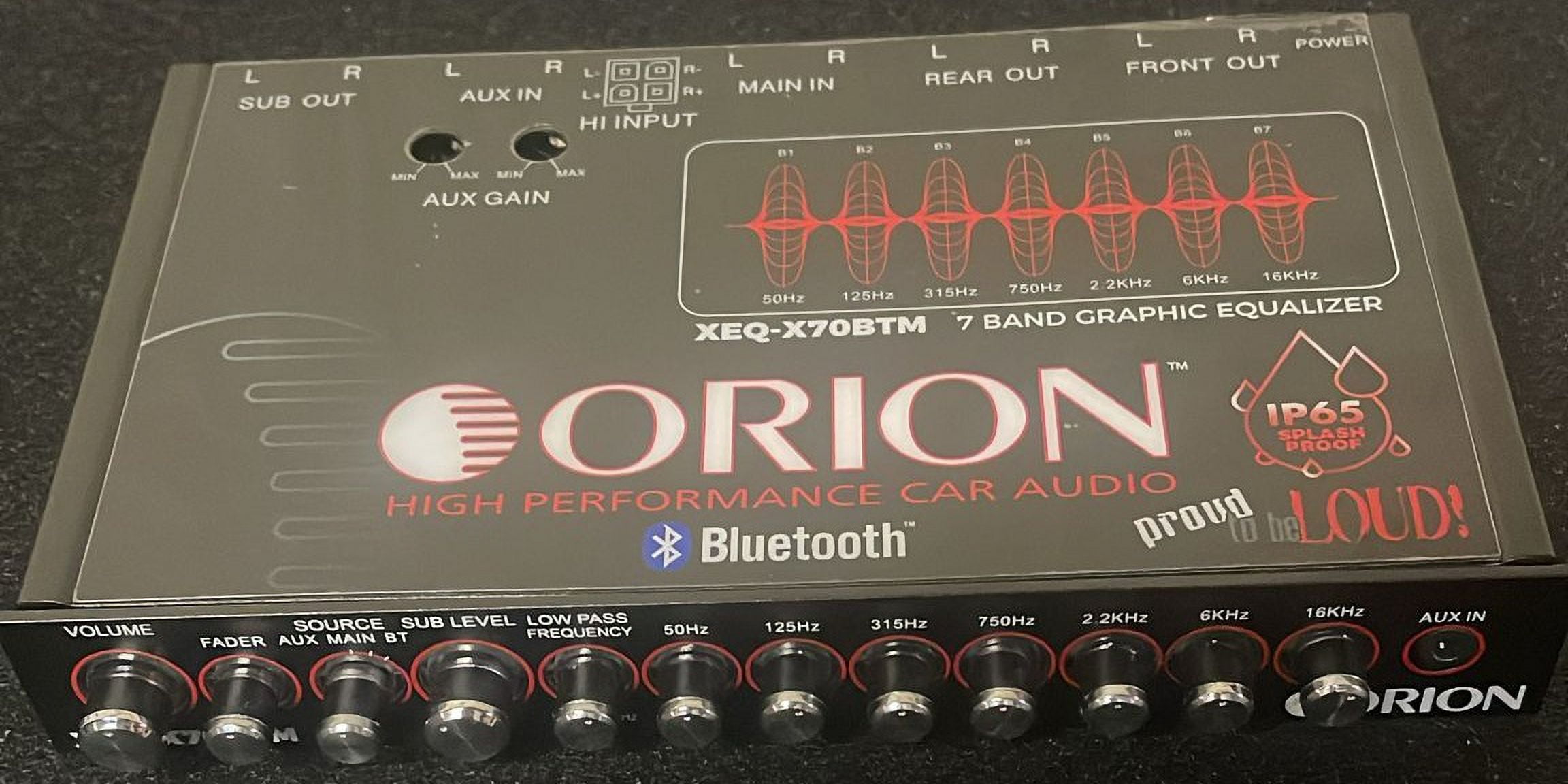 NEW Orion XEQ-X70BTM 7 Band Graphic Equilizer with Sub Control and Bluetooth - Walmart.com