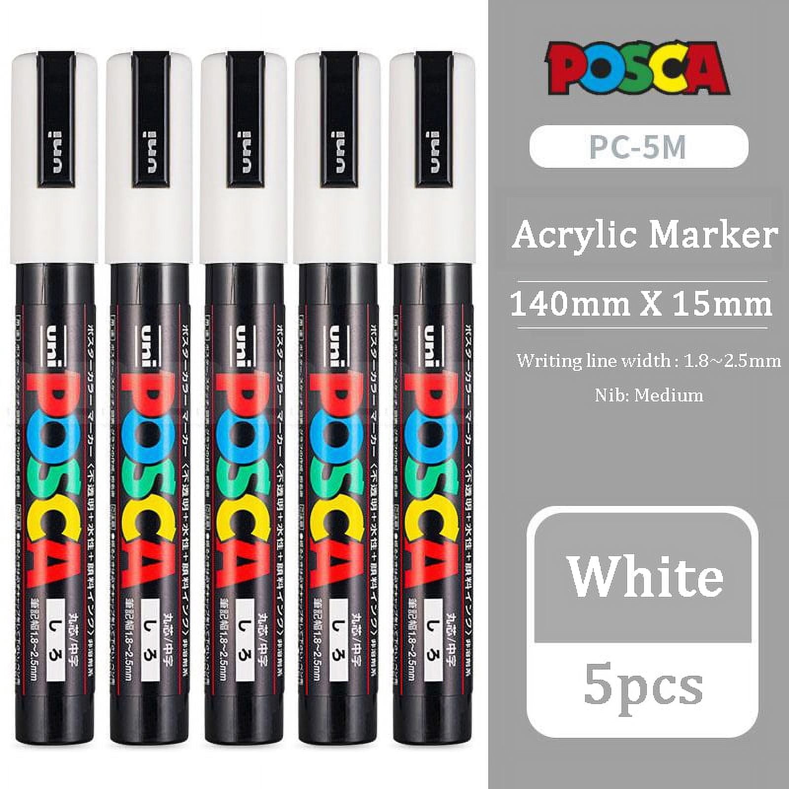 NEW POSCA Marker Pen Storage Bag Set,PC-1M 3M 5M 36/40/46Colors ...
