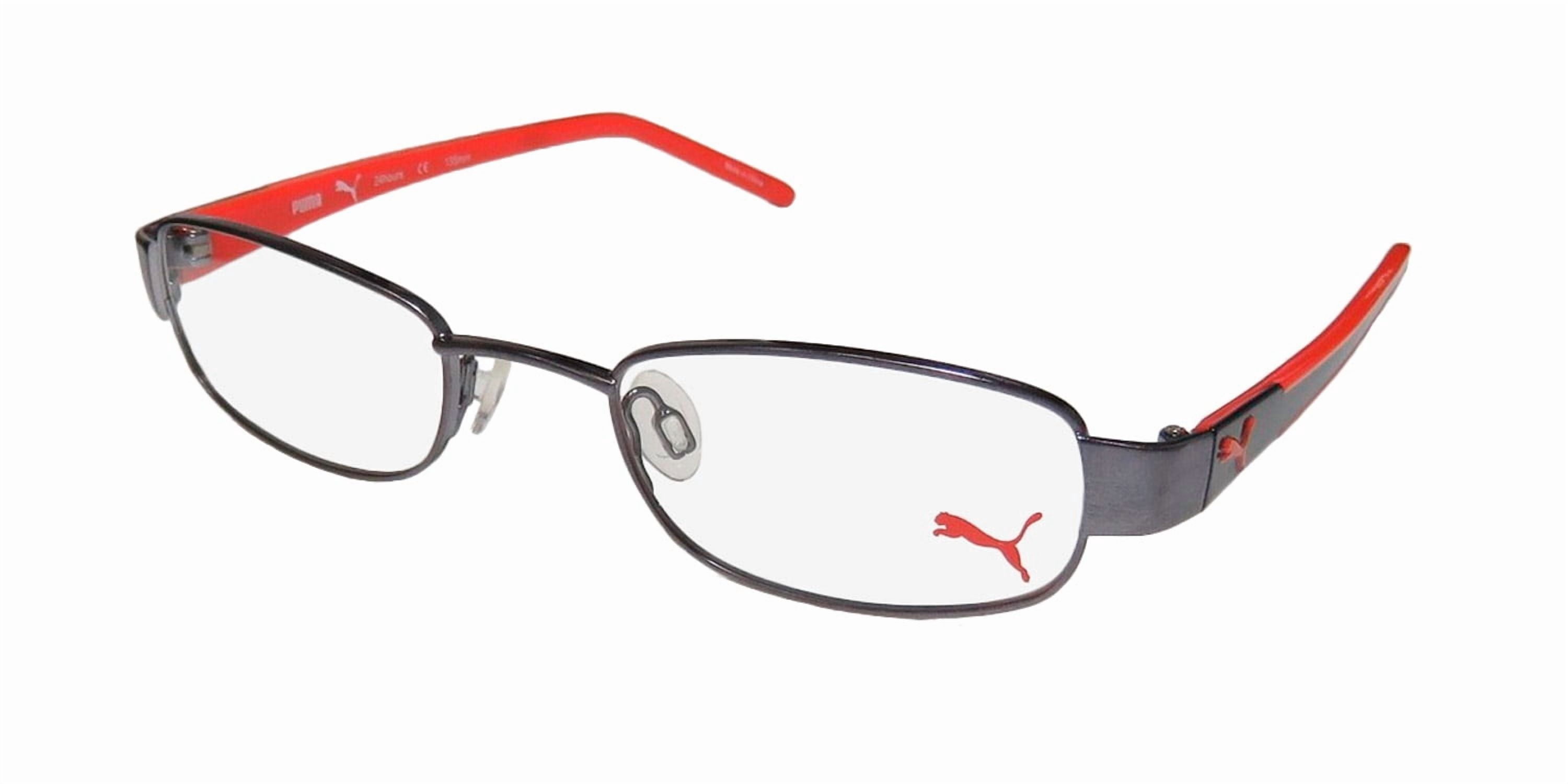 NEW PUMA 15340 MENS/WOMENS DESIGNER FULL-RIM GRAY / BLACK / ORANGE ...