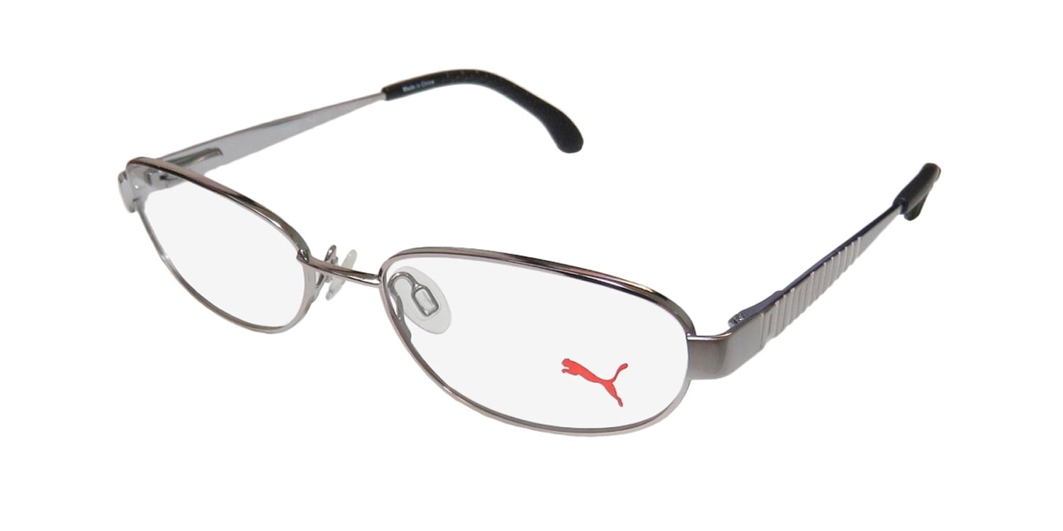 NEW PUMA 15420 MENS/WOMENS DESIGNER FULL-RIM SILVER / IVORY ADULT SIZE ...