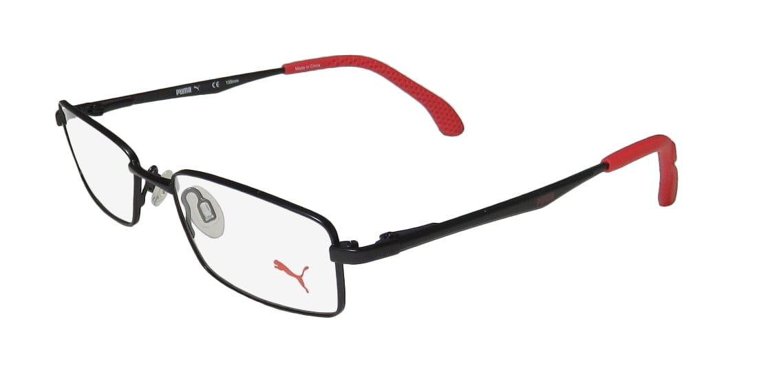 NEW PUMA 15426 MENS/WOMENS DESIGNER FULL-RIM BLACK / RED POPULAR SHAPE ...