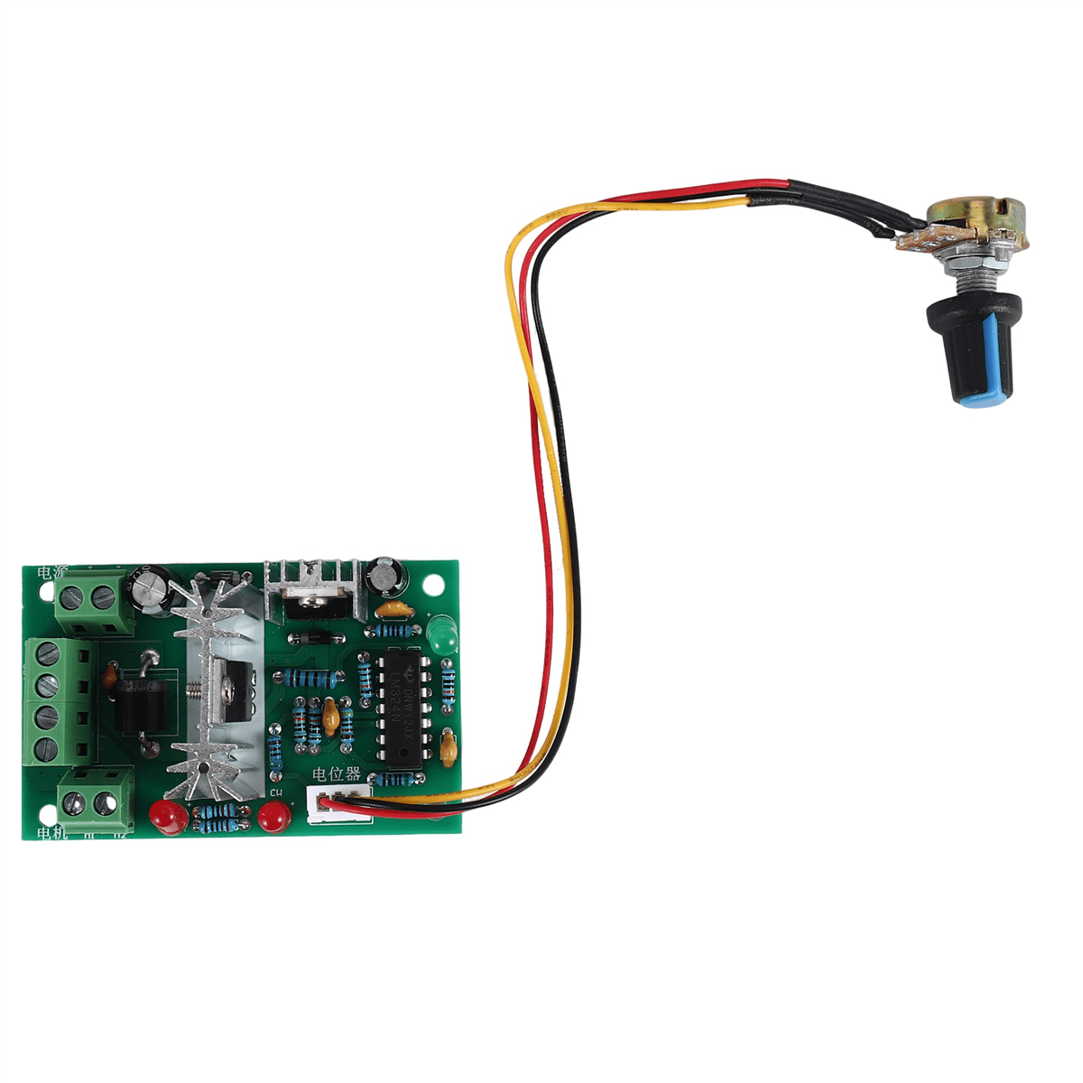 NEW PWM DC Motor Speed Controller Switch 20A Current Regulator 10-60V ...