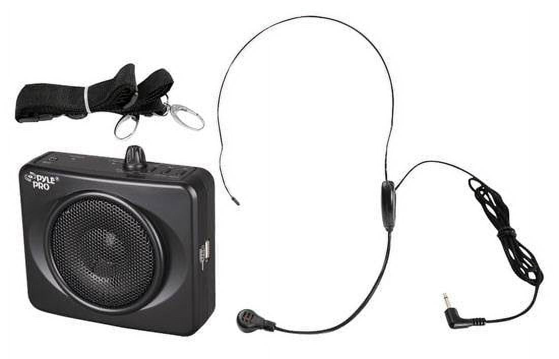 NEW PYLE PWMA60UB 50W USB-Equipped Waist-Band Portable PA System w ...