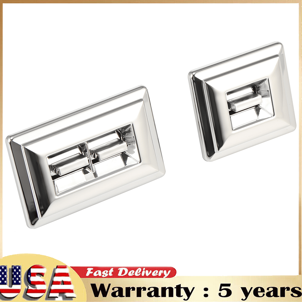 NEW Pair Set of 2 Chrome Power Window Switch For Chevy Chevrolet GMC ...
