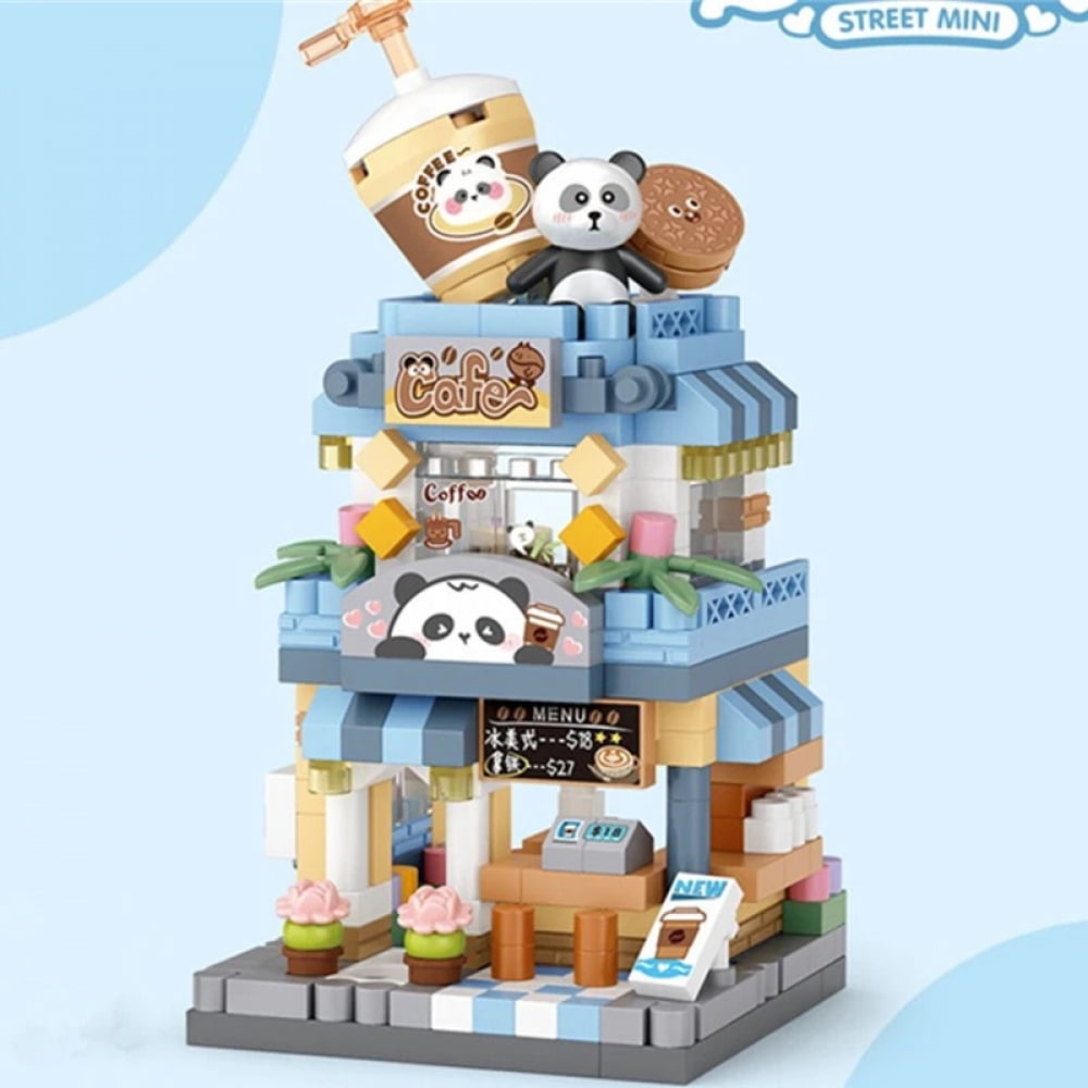 NEW Panda Pet Coffee Ice Cream Flower Shop Store Street View Food House ...