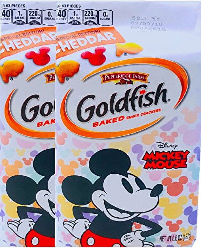 NEW Pepperidge Farm Goldfish Baked Special Edition Cheddar Mickey Mouse ...