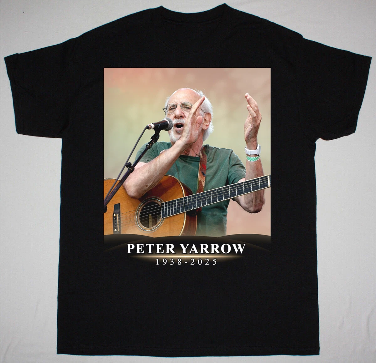 NEW Peter Yarrow 1935-2025 Peter, Paul And Mary Band Black Size Shirt ...
