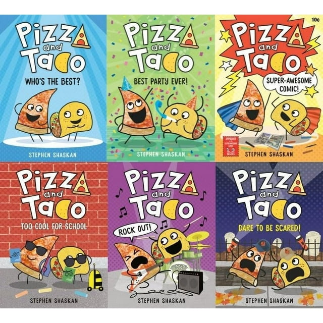 NEW! Pizza and Taco Series 6 Books Set Book #1 - Book #6 - Walmart.com