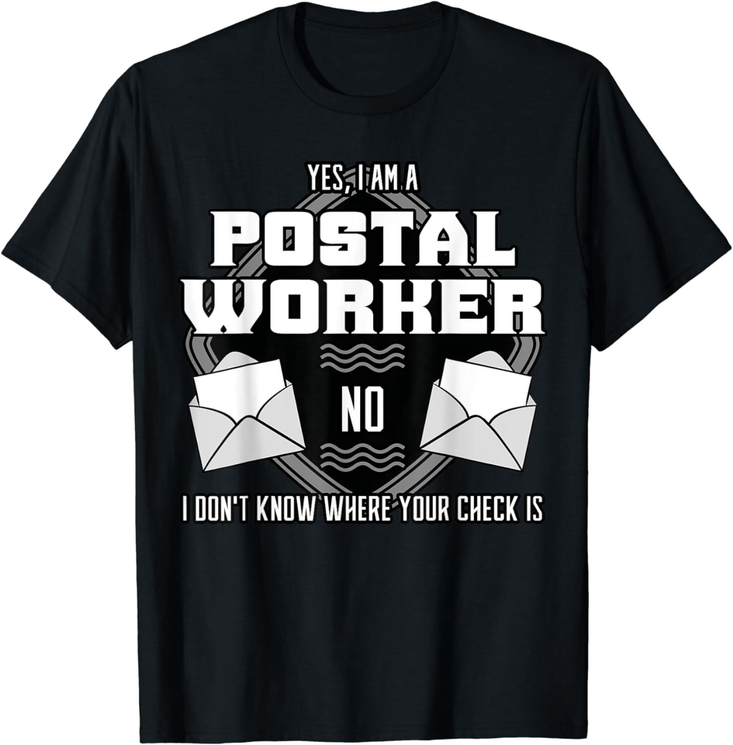NEW Postal Worker Mail Delivery Postman Scan Barcodes T-Shirt - Walmart.com