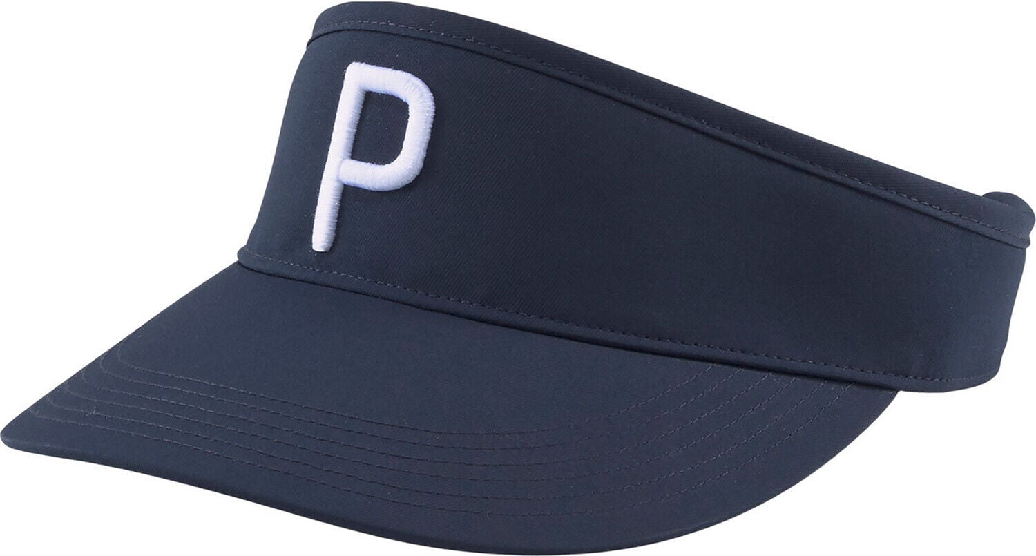 NEW Puma P Navy/White Adjustable Visor Hat/Cap - Walmart.com