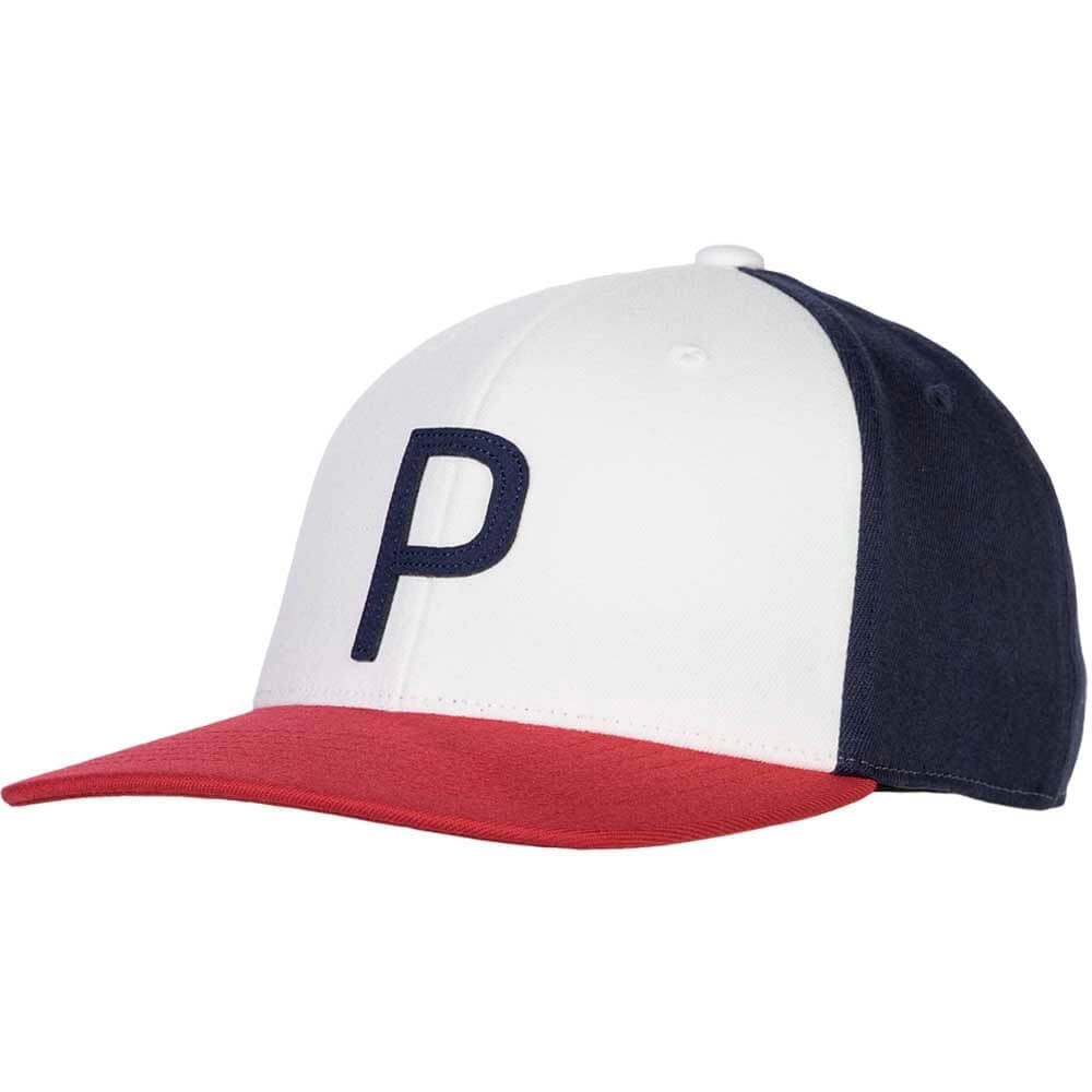 NEW Puma Rickie Fowler P 110 2018 US Open White/Red/Blue Snapback Hat ...